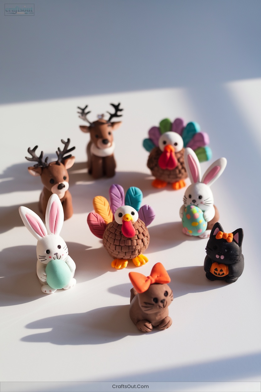 14 Charming Polymer Clay Crafts Animals You Can Create At Home