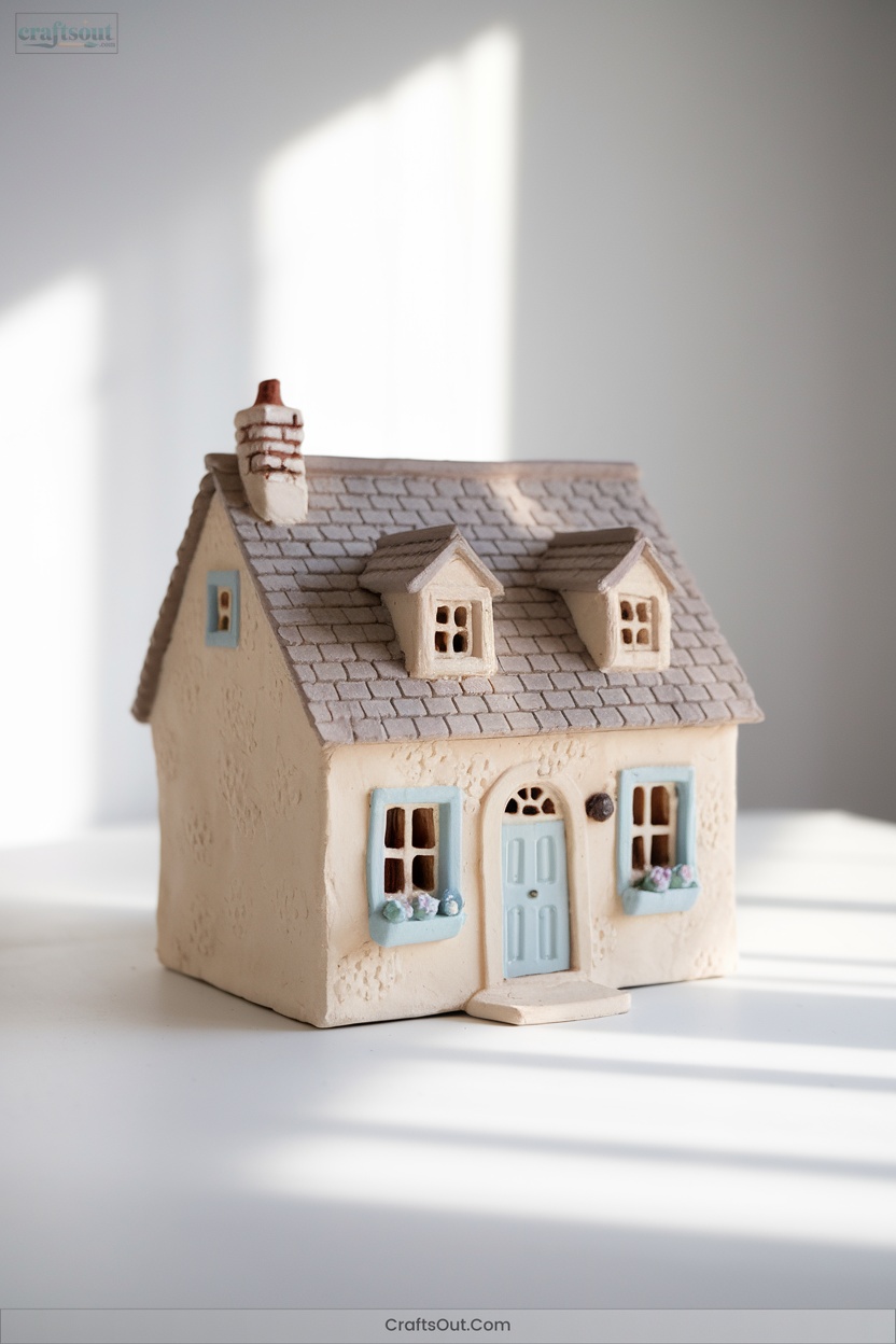 12 Charming Clay Crafts House Models You Can Create